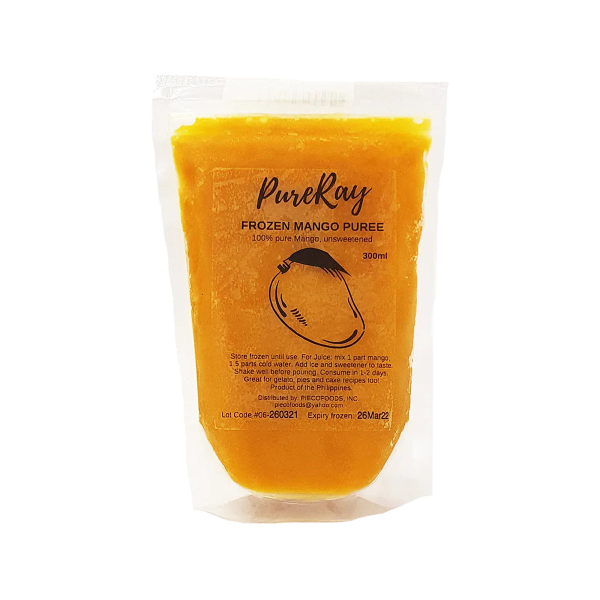 Pureray Frozen Mango Puree 300ml – One World Deli